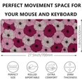 Abstract Floral Mouse Pad Desk Pad,Boho Art Flowers Extended Gaming ...