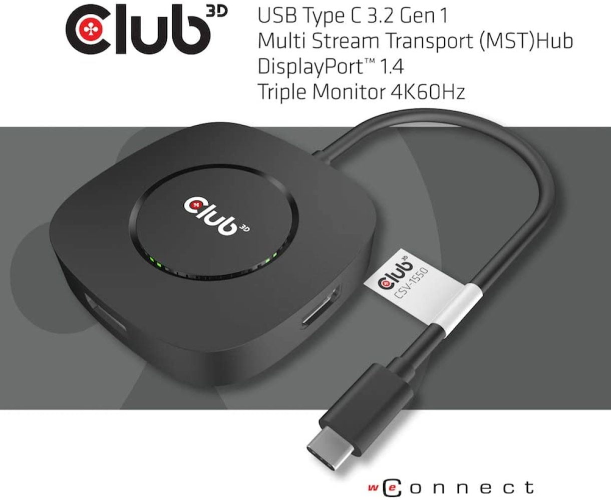 Buy USB Type C 3.2 Gen 1 Multi Stream Transport (MST) Hub DisplayPort 1 ...
