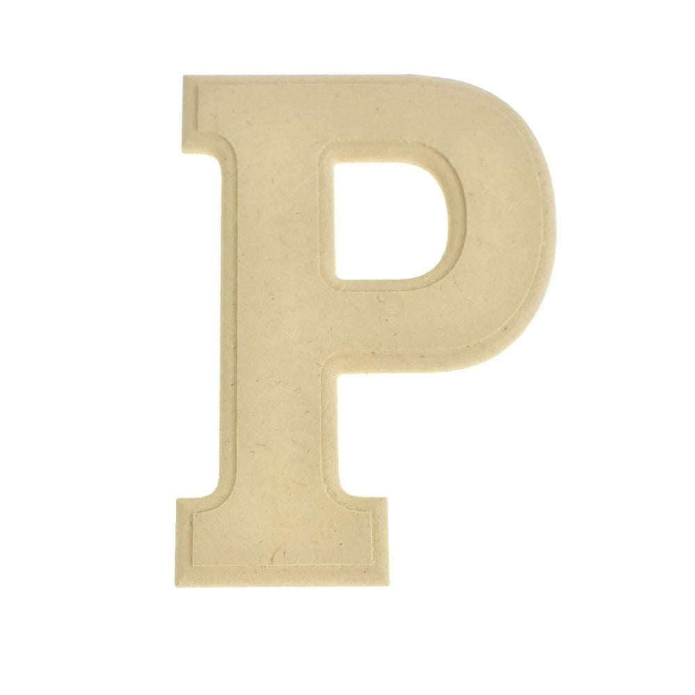 Pressed Board Beveled Wooden Letter P, Natural, 6-Inch - Walmart.com
