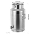 Miumaeov 35L/9.24Gallon Stainless Steel Milk Can with Spigot Water ...