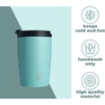 "HYDRATE 340ml Insulated Coffee Mug, Reusable Cup with Leak-proof Lid ...