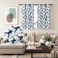 Baseballs and Player Silhouettes White Blackout Curtains,Triple Weaved ...