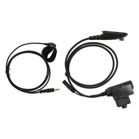 PTT Headset Adapter,PTT Adapter with Back Walkie Talkie PTT Adapter Way ...
