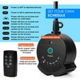 Clear Power Outdoor Lighting Timer with 12 ft Indoor/Outdoor Extension ...