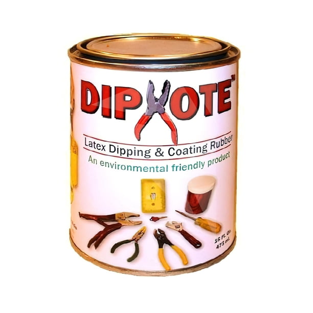 DipKote - Red Liquid Latex - 16-oz -Tool Handle Coating - Walmart.com