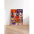 Affixzi Chinese Cuisine Poster, Dinner Table Art Print, Kitchen Decor ...