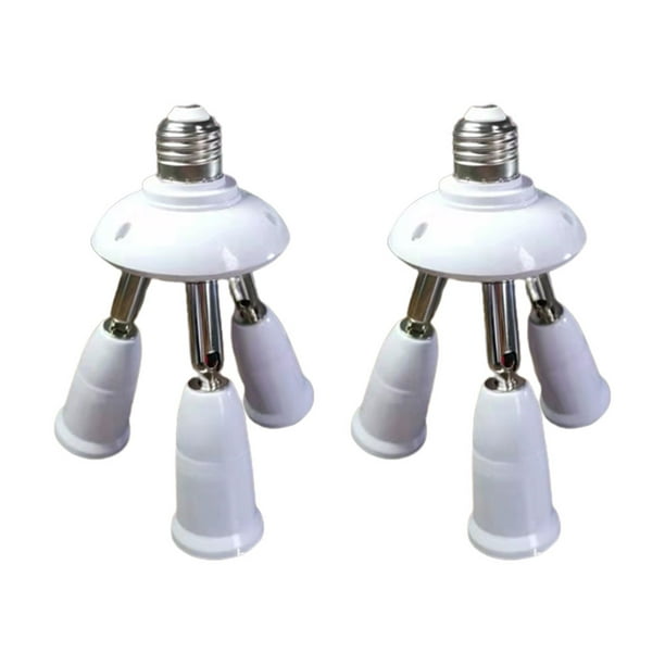 HAOAN 3 in 1 E27 Light Socket Splitter Adapter Converter for Standard ...