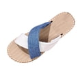 BADHUB Womens Fashion Strap Sandals Slip On Flat Beach Shoes ...