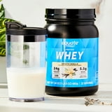 Equate Whey Protein Powder, 24 oz, Vanilla flavor, 24g protein, BCAAs ...