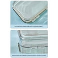 Blaxill Large Capacity Transparent Pencil Case | ABS Plastic | Handheld ...