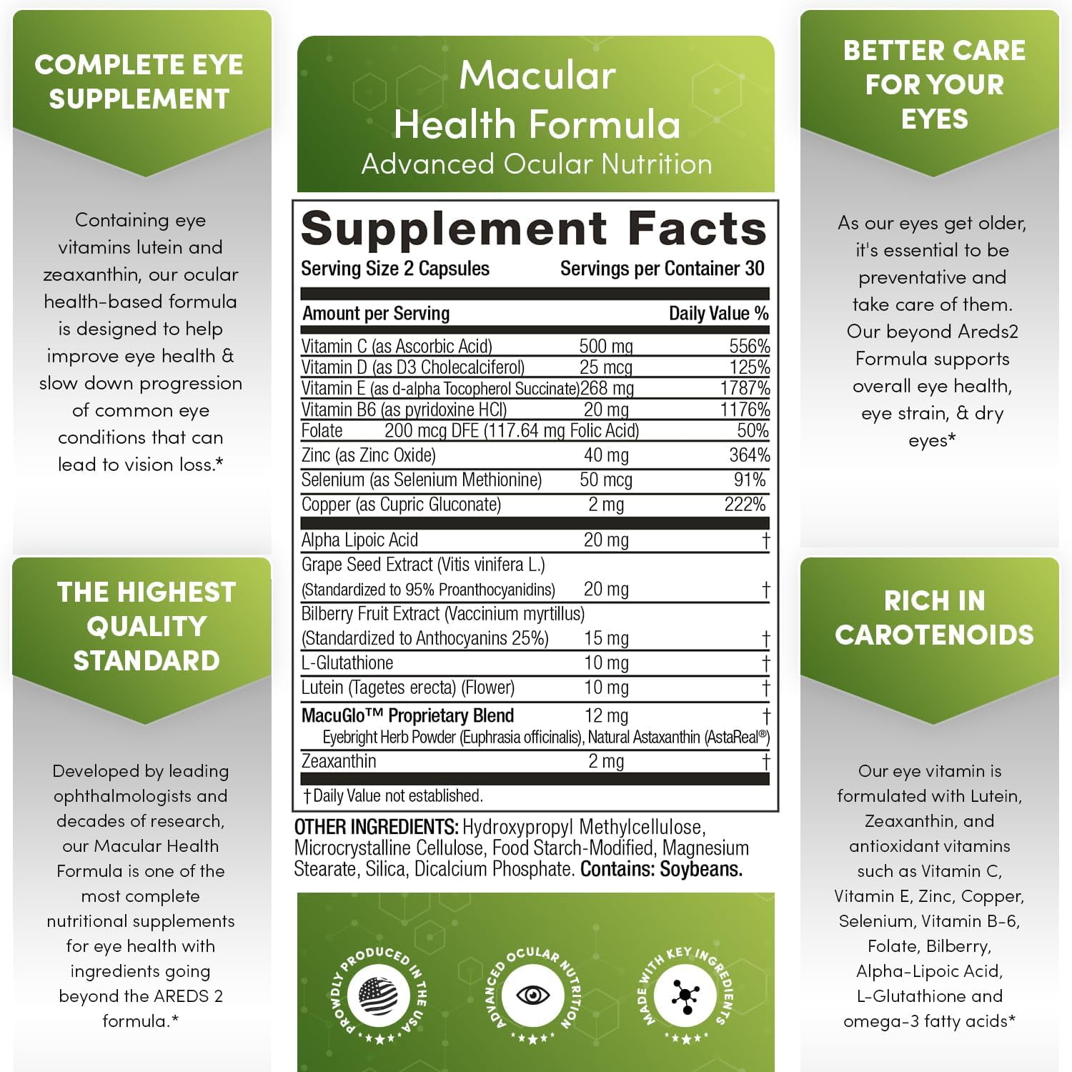EyeScience Macular Health Formula - Advanced Ocular Kosovo | Ubuy