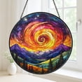 Aurora Sky Stained Glass Suncatcher Window Decor, Northern Lights ...