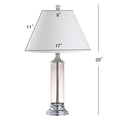 JONATHAN Y Astor 29" Glass LED Table Lamp, Smoked Gray (Set of 2 ...