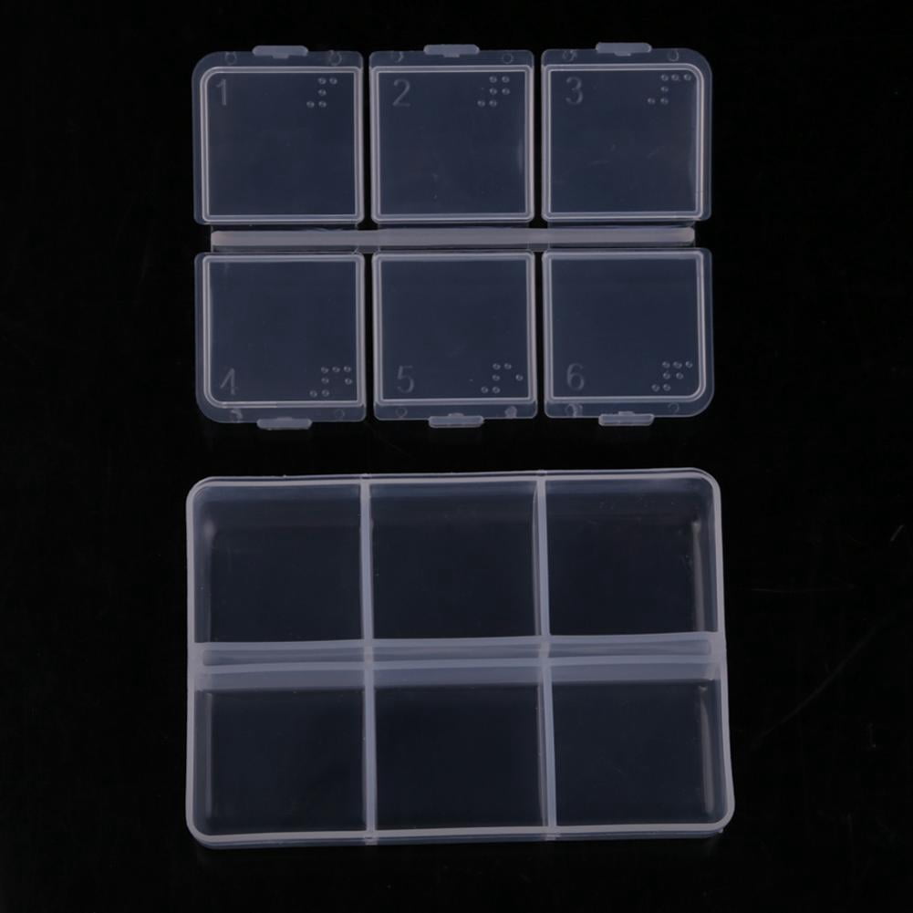 10 Uds nuevo Mini portátil vacío Braille 6 celdas píldora caja de ...