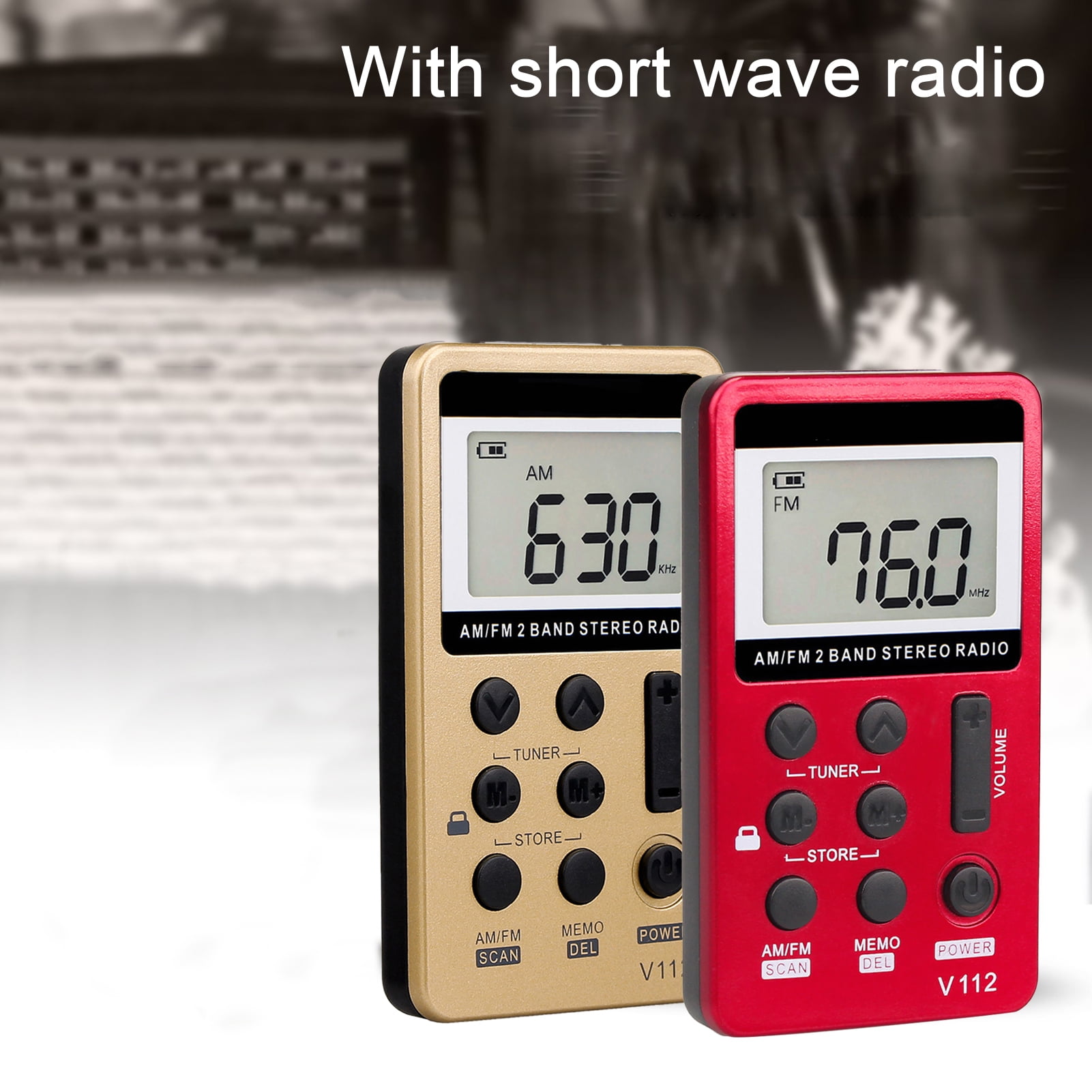 Gwong Electrónica RetEkess V112 Radio digital Estéreo de 1,5 pulgadas ...