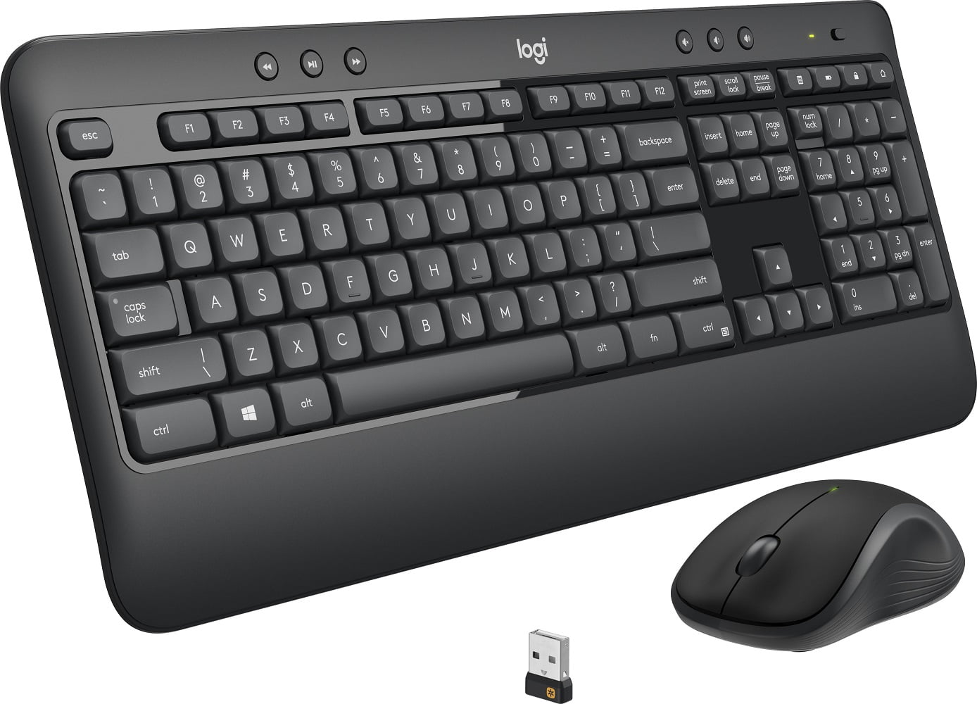 Restored Logitech 920-008671 MK540 Wireless Keyboard Mouse Combo ...