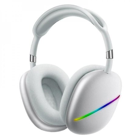 Over-ear Wireless Bluetooth Headset White With Bright Wire | Walmart Canada
