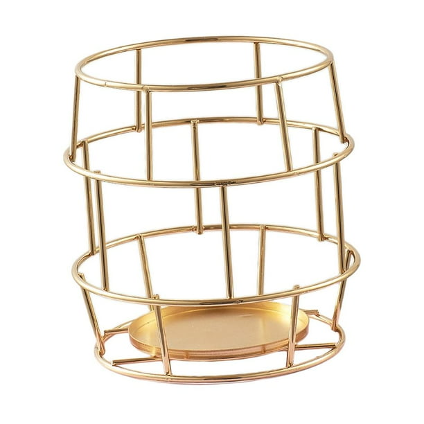 Rongfmy Metal Wire 3D Geometric Candle Holder Pillar Candlestick ...