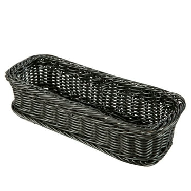Simplify 2 Pack Large Woven Shelf Storage Basket in Grey - Walmart.com