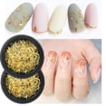2 Box Gold Star Moon Nail Charms Nails Art Studs 3D Metallic Star Moon ...