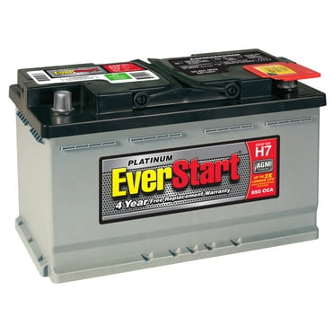 EverStart Platinum AGM Automotive Battery, Group Size S46B24R 12 Volt ...