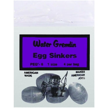 Water Gremlin's Green/Tin Round Split Shot Sinker, ZPRSS-2, 8 Pieces ...