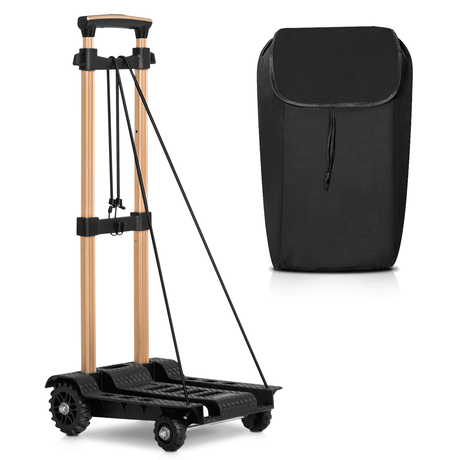 Magshion Folding Hand Truck 88 lbs Capacity, Dolly Luggage Carts with ...