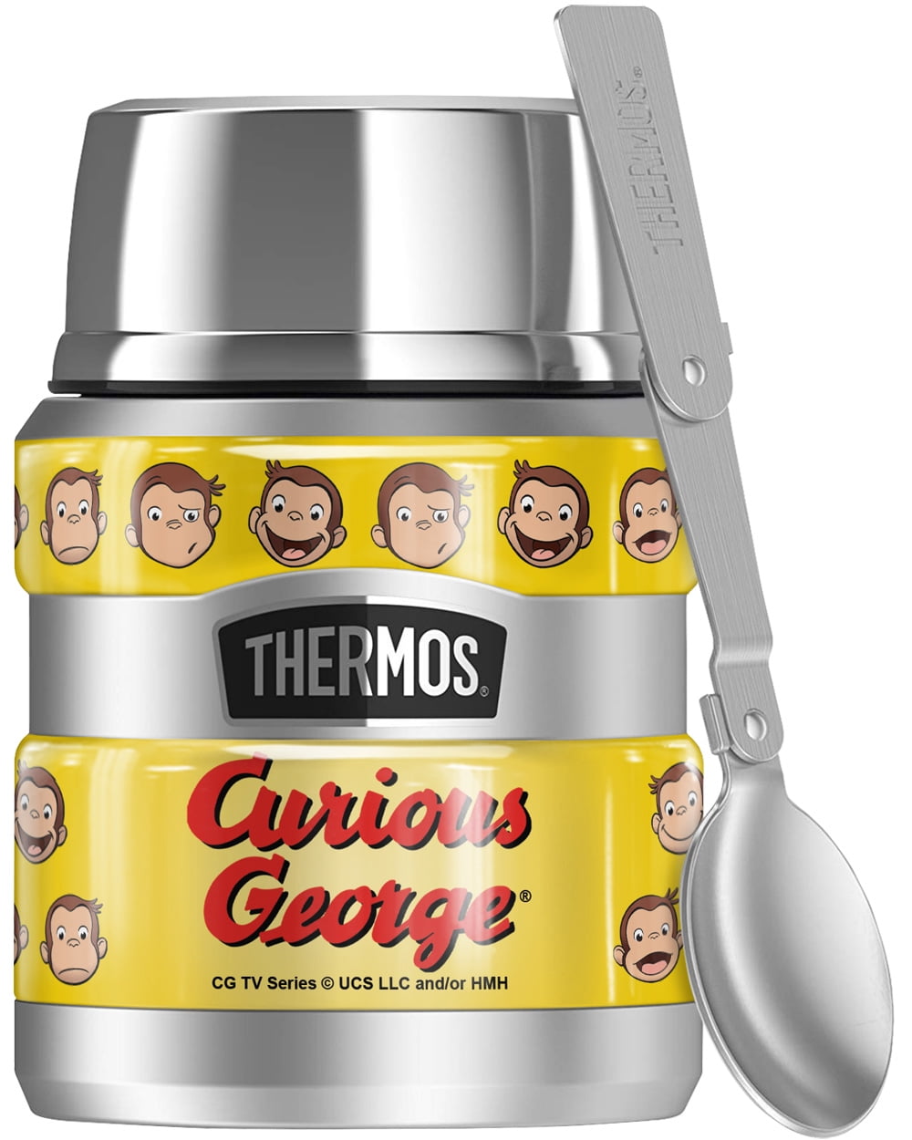 Curious George Curious George Faces THERMOS STAINLESS KING Stainless ...