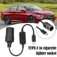USB C Type C to 12V Car Cigarette Lighter Socket Female Adapter` Converter X2J1 - Walmart.com