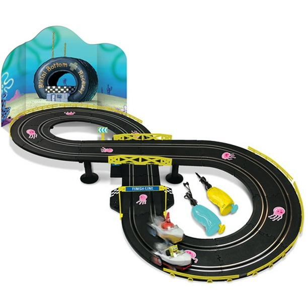 NKOK Spongebob SquarePants Hot Rod Slot Race Set, Children 6+ years ...