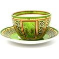 Celtic Peacock Cup & Saucer Set - Irish Weave Design - Walmart.com