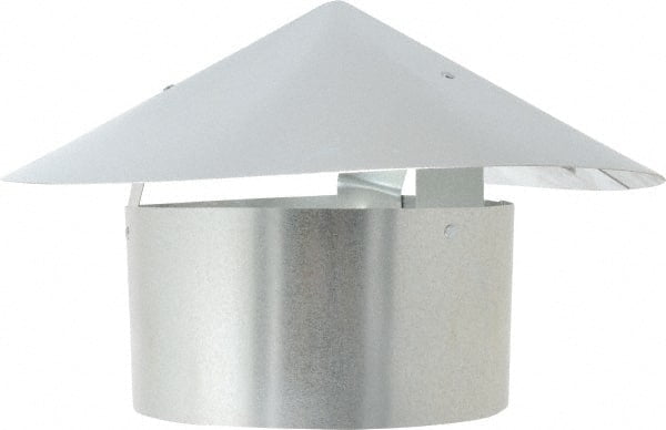 Made in USA 6" ID Galvanized Steel HVAC Duct Rain Cap, 26 Gauge ...