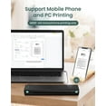 M08F Portable Printer, Wireless Thermal Printer for Travel, Support 8.5 ...