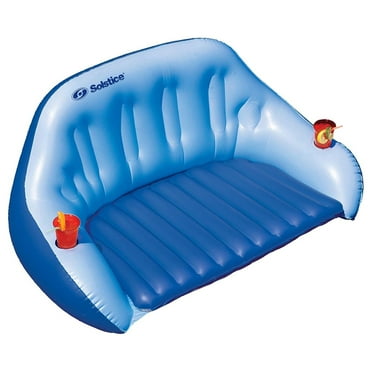 Free Shipping! Solstice Vinyl Face To Face Pool Float, Blue - Walmart.com