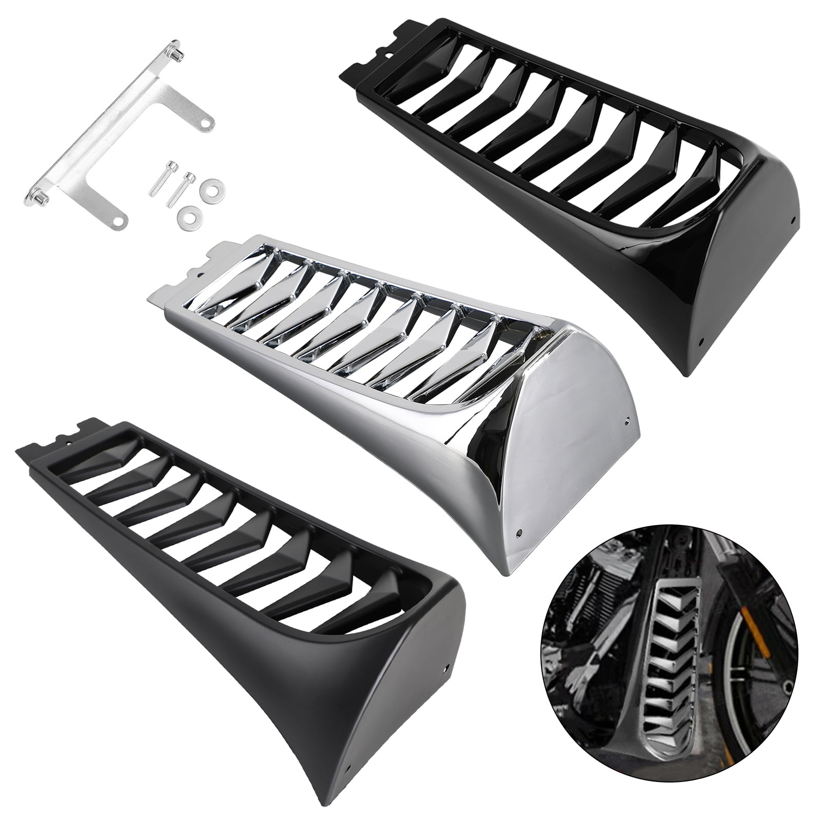Front Chin Spoiler Lower Radiator Cover for Softail Breakout Fat Bob ...