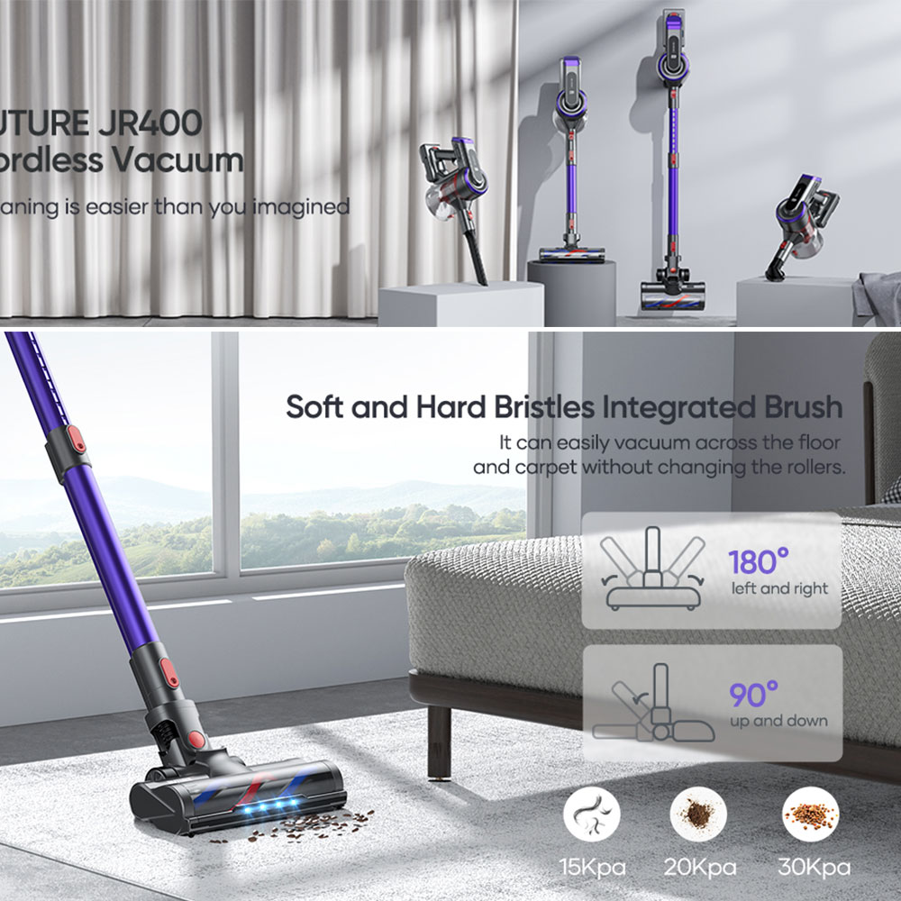Cordless Stick Vacuum Cleaner with Touch Display for Pet Hair CarPet ...