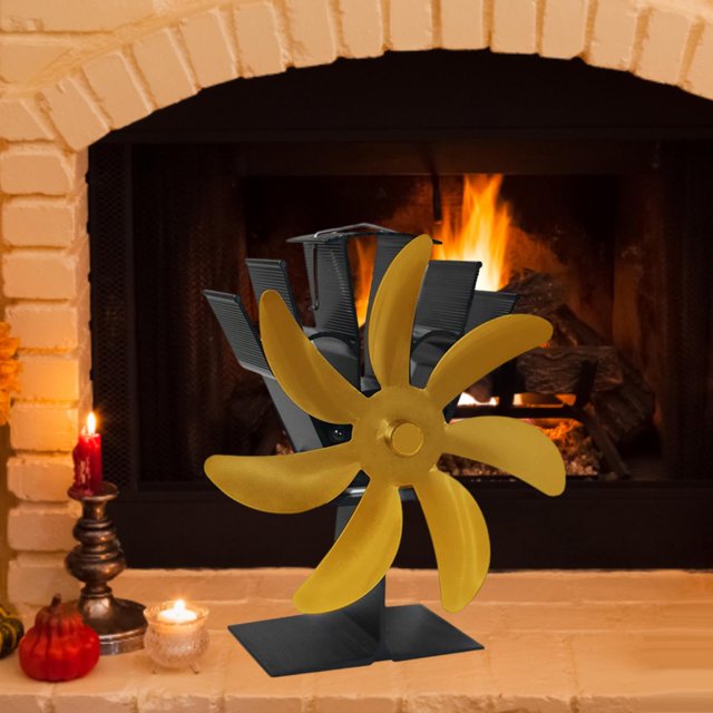 Fireplace Fan Efficient Heat Transfer Wood Burning Fan Circulates Warm ...