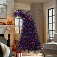 6FT Bent Top Christmas Halloween Tree, Artificial Fir Bendable Grinch ...
