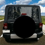 Solid Black Heavy Duty Black Vinyl Spare Tire Cover 245/75r16 - Walmart.com