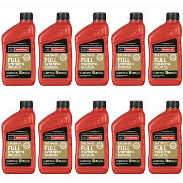Ford Motorcraft SAE 5W-30 Full Synthetic Motor Oil, 1 Case (12 Quarts ...
