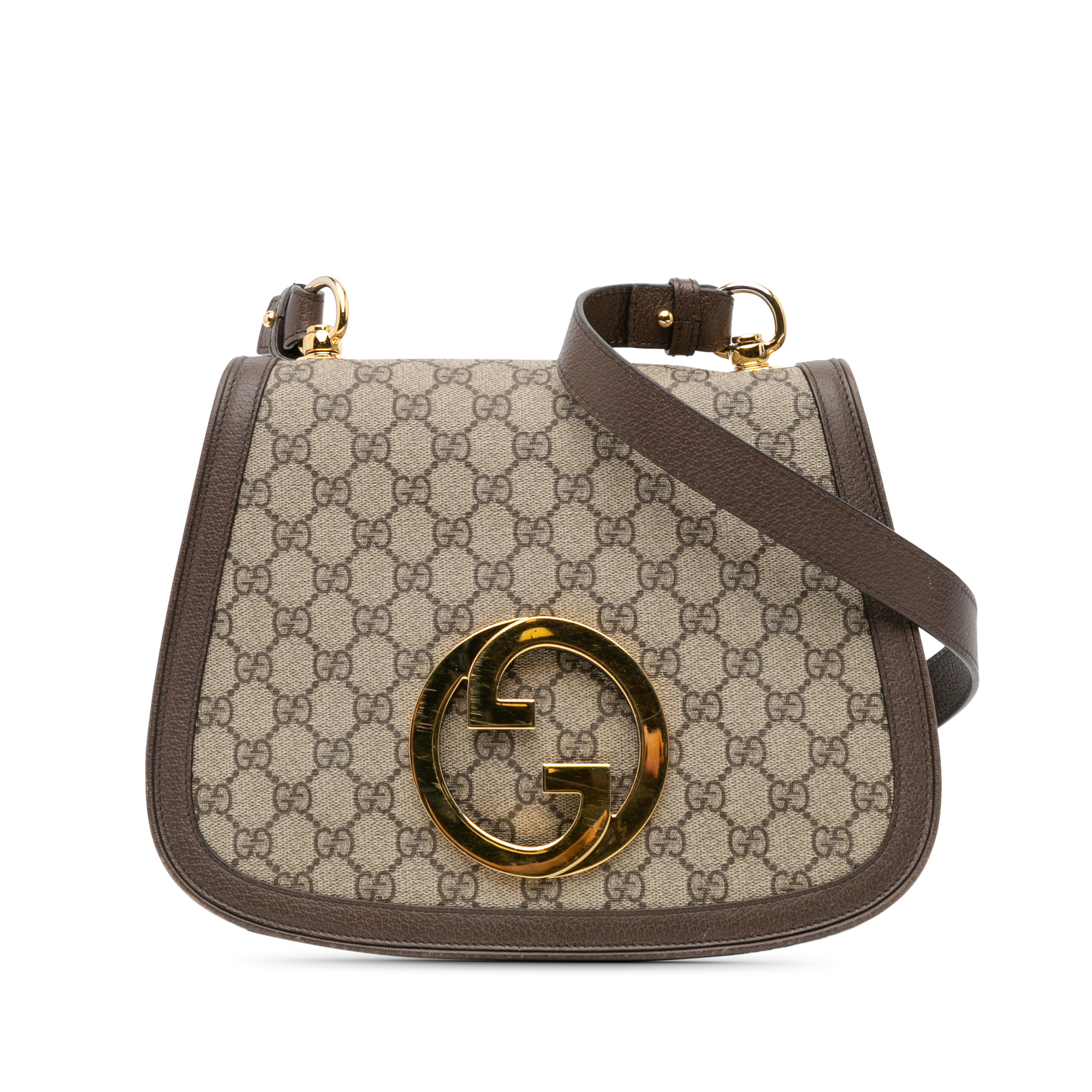 Pre-Owned Authenticated Gucci Crossbody Bag Coated Canvas Beige Women ...