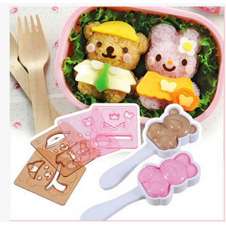 DIY Bento Mold Cartoon Pattern Sushi Kitchen Rice Mould DIY Kitchen ...