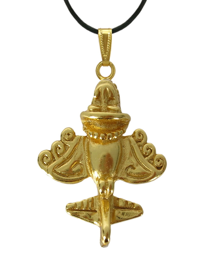 Across The Puddle, 24k Gold Plated Ancient Golden Jet-7 Necklace | Pre ...