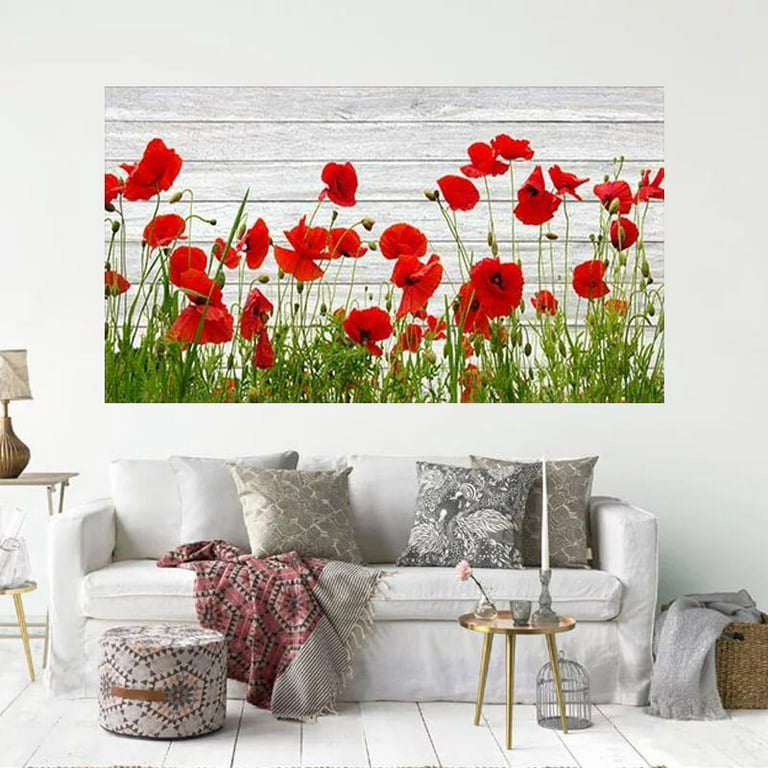 Red Flower Wall Art