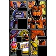 Five Nights At Freddy's FNAF Graphics Boy's Black T-shirt-XS - Walmart.com