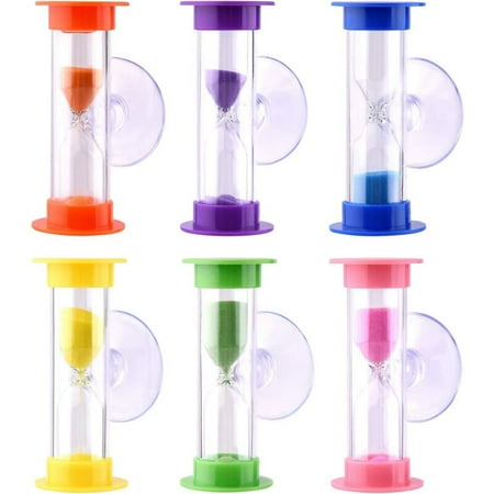 Hourglass with Suction Cup Hourglass Timer for Games, Baking, Tooth ...