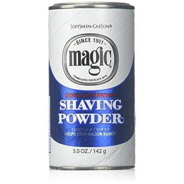 Magic Shaving Powder Blue Regular Strength 5 oz - Razorless Shaving ...