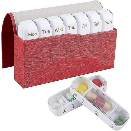 Pill Box Organizer 7 Day Medication Organizer Weekly Pill Boxes With ...
