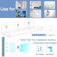 2 Pack 12 Inch Acrylic Window Boxes Plant Shelves, with Suction Cup ...