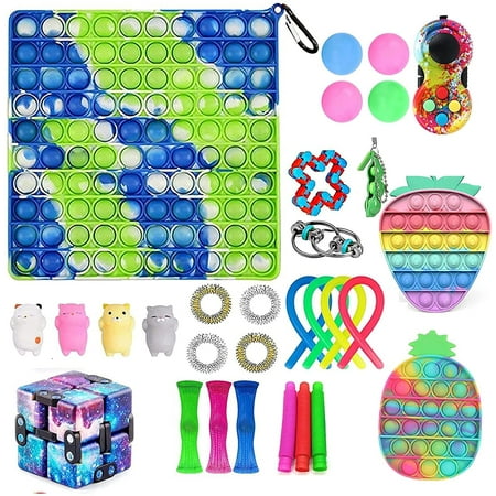 HTCM Fidget Toys Pack Fidget Packs Under 20 Dollars Push Pop Pop Bubble ...